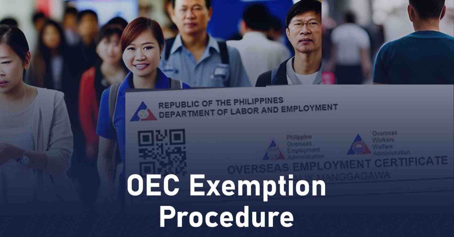 How to Get OEC Exemption via BM Online for OFWs - DMW Mobile App